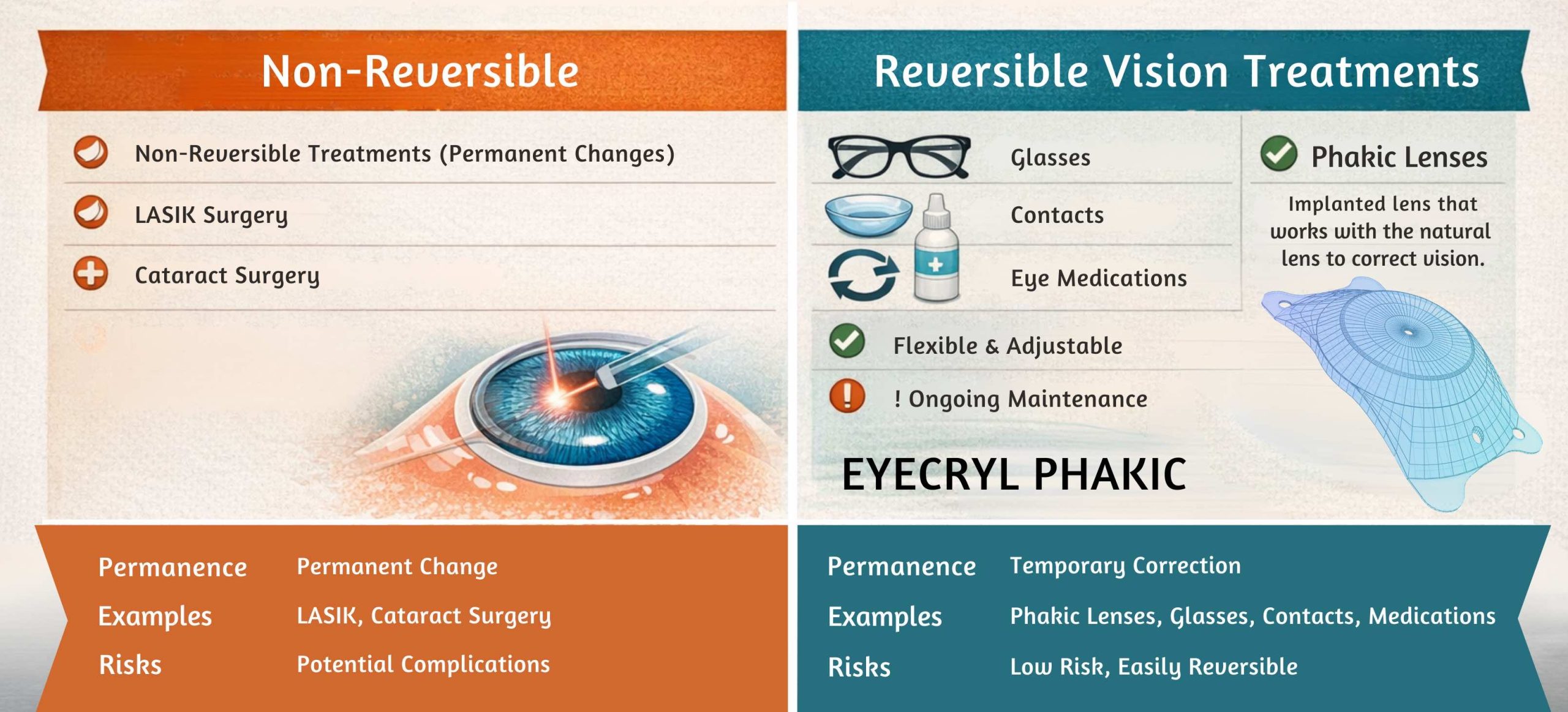 An Advantage of Phakic Lenses: The Reversibility | Eyecryl Phakic IOL